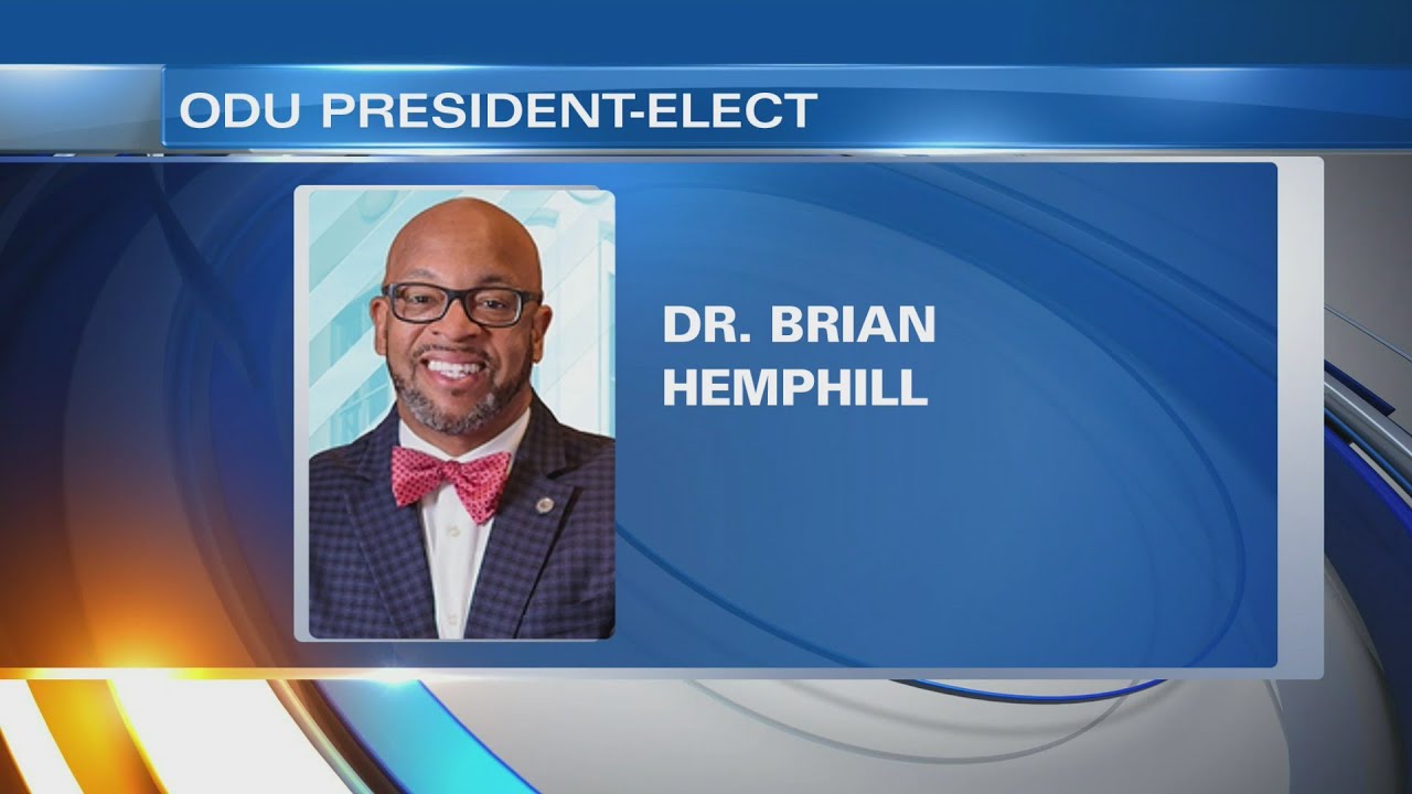 Dr. Brian Hemphill named ODU's 9th president - YouTube