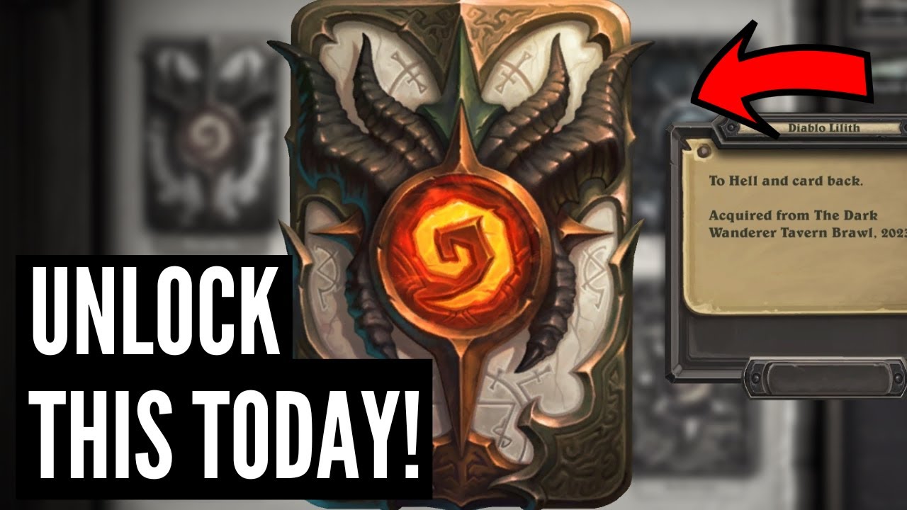 How to UNLOCK the LILITH DIABLO card back in the Dark Wanderer Tavern ...