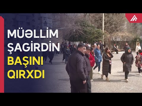 Sumqayıtda şok olay:  müəllim şagirdin saçını qırxdı - APA TV