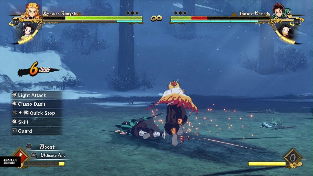 Demon slayer PS5 Rengoku gameplay - YouTube