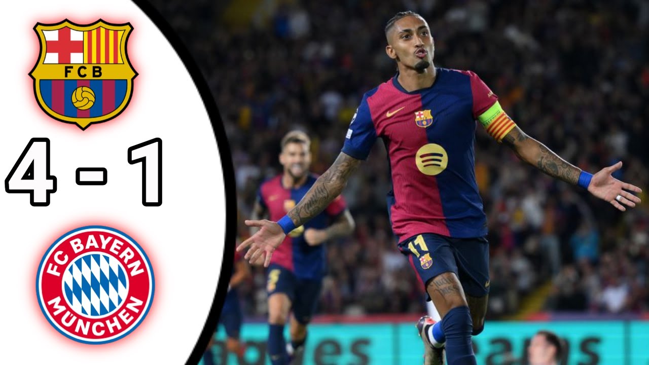 Barcelona vs Bayern Munich 4-1 Highlights & All Goals 2024 🔥 - YouTube