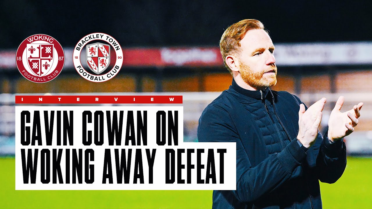 Interview: Gavin Cowan on Brackley Town 2-1 Burnley u21s - YouTube