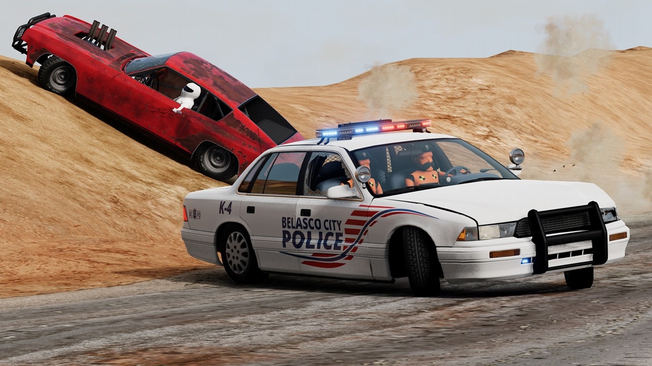 Angry Police Car vs Road Rage #79 - BeamNG Drive Nation - YouTube