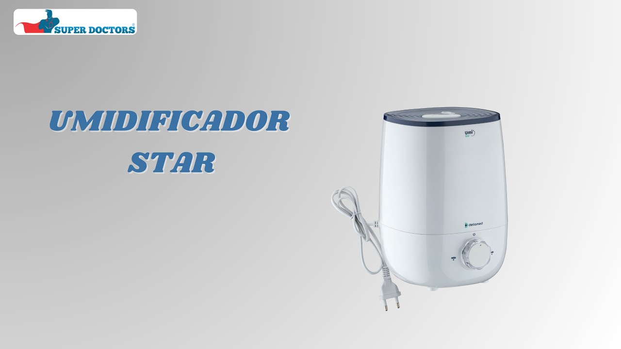 UMIDIFICADOR DE AR ULTRASSÔNICO UMI STAR DELLAMED - YouTube