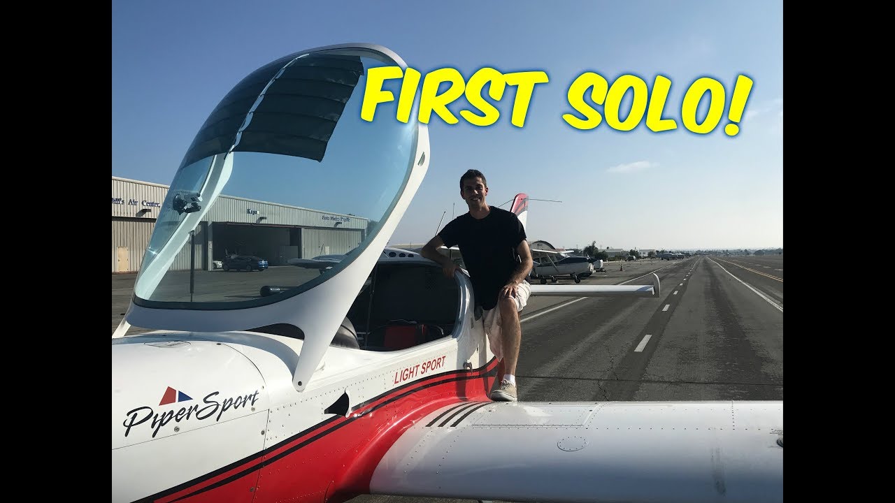 Private Pilot's License--Lessons #24--FLYING MY FIRST SOLO! - YouTube