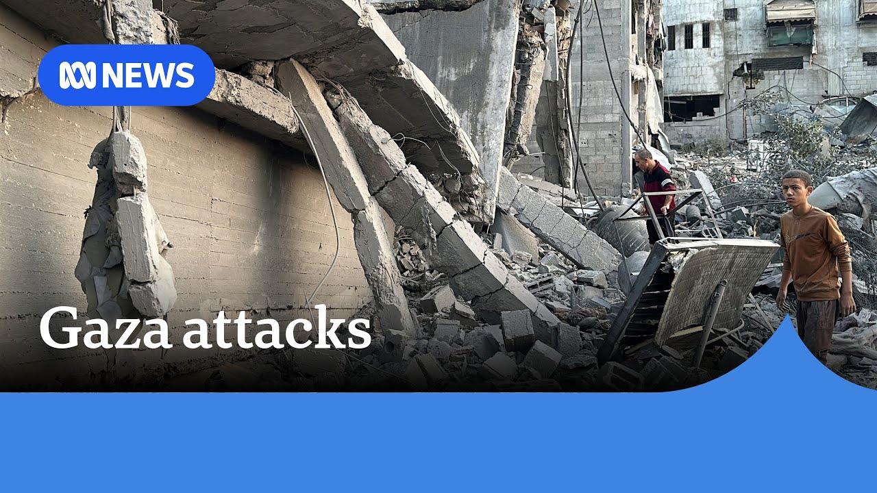 More than 30 killed in fresh attacks on northern Gaza | ABC News - YouTube