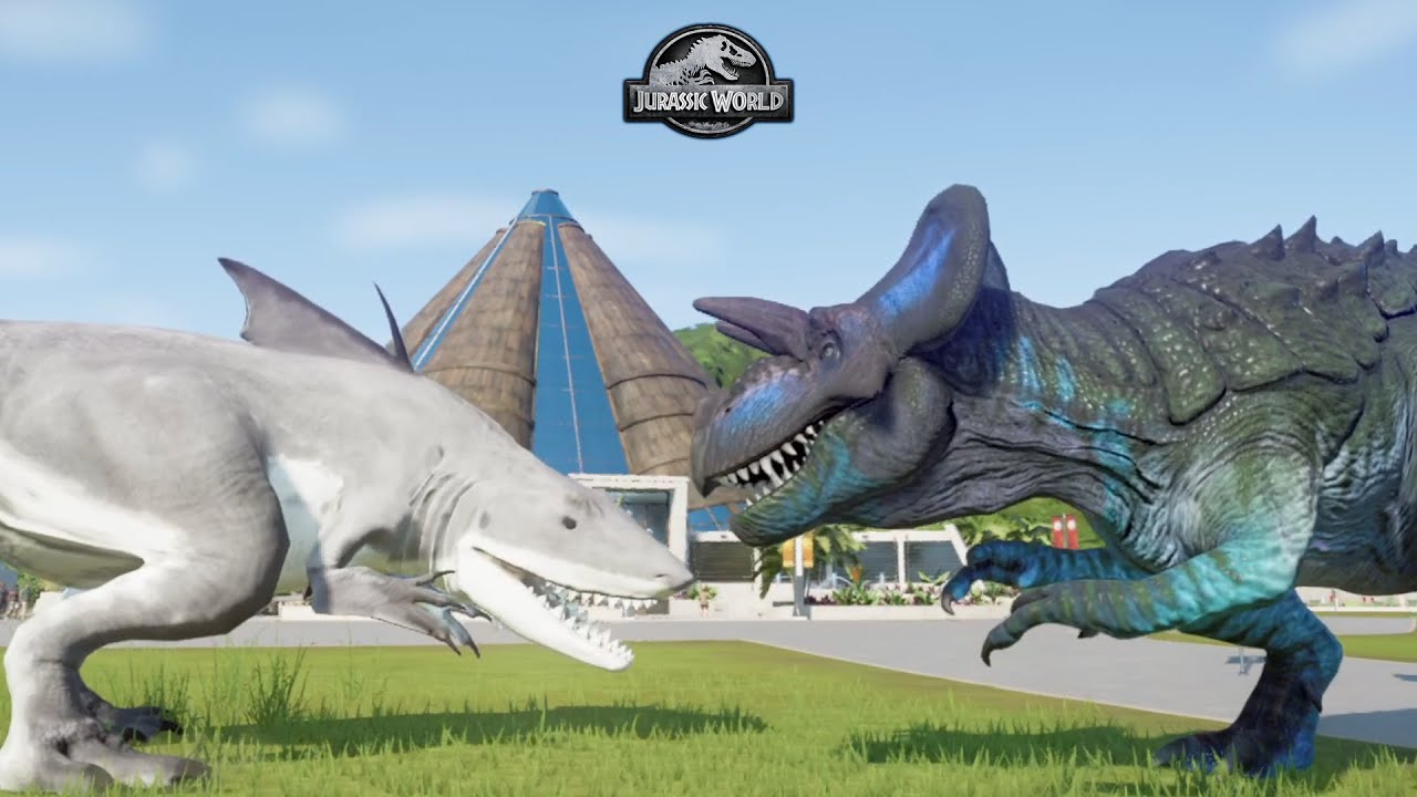 Ultimasaurus VS King Shark, T-rex | Dinosaurs Battle - Jurassic World ...