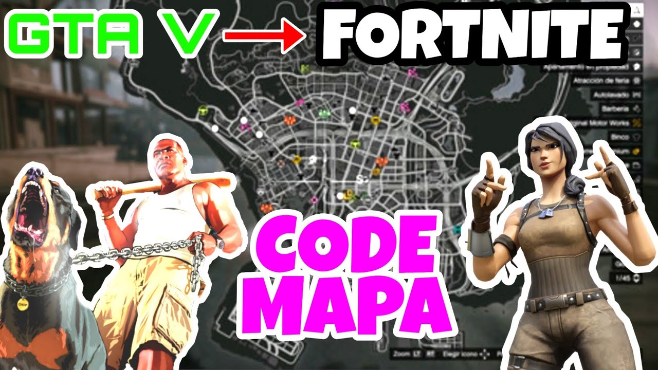 LOS MEJOR MAPA DE LA CIUDAD DE GTA V EN FORTNITE - YouTube
