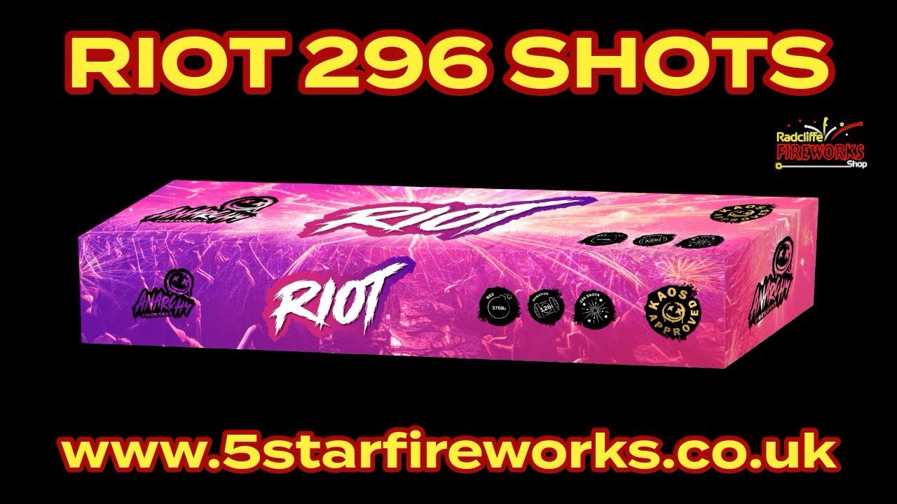 Riot by Anarchy Fireworks 296 Shots - YouTube