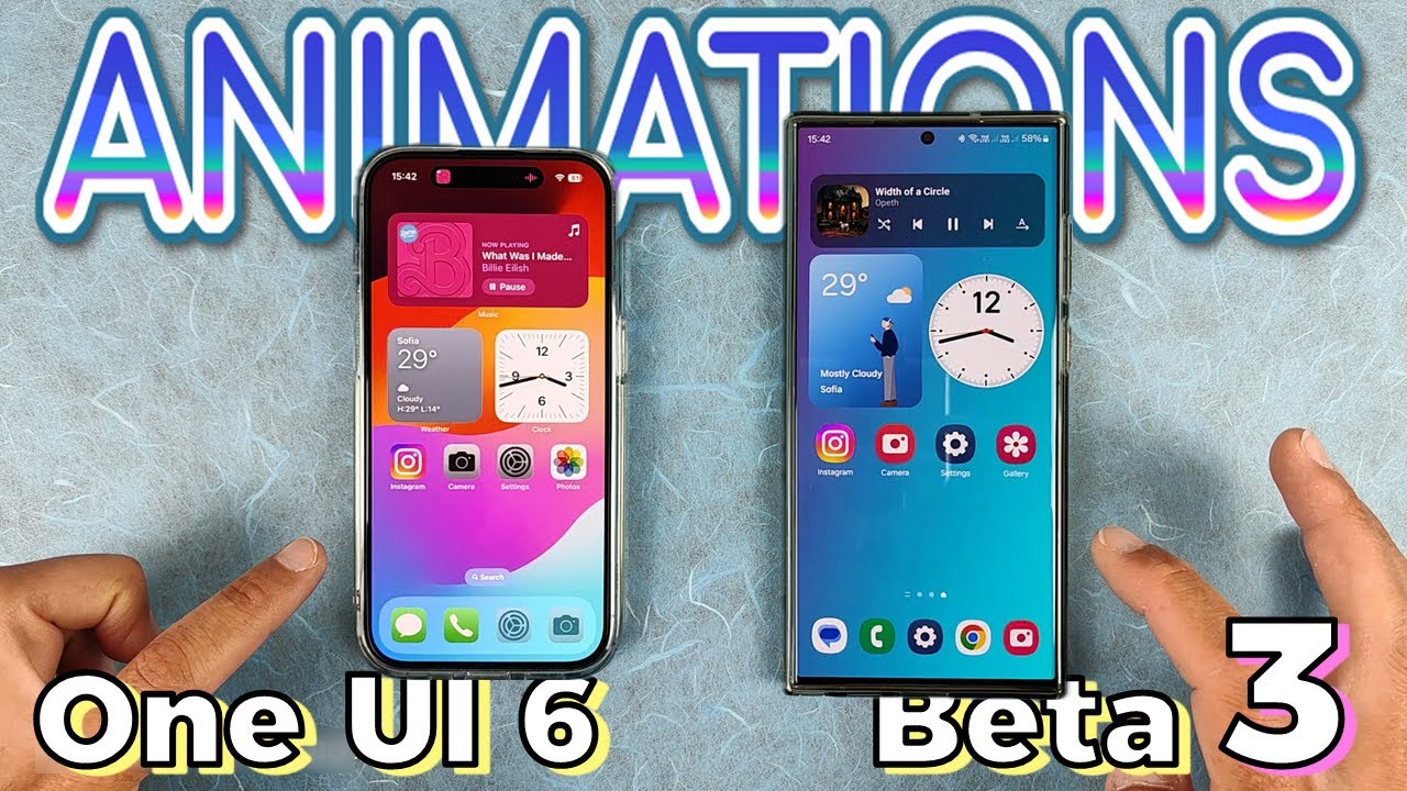 One UI 6 Beta 3 vs iOS 17 Improved Animations! - YouTube