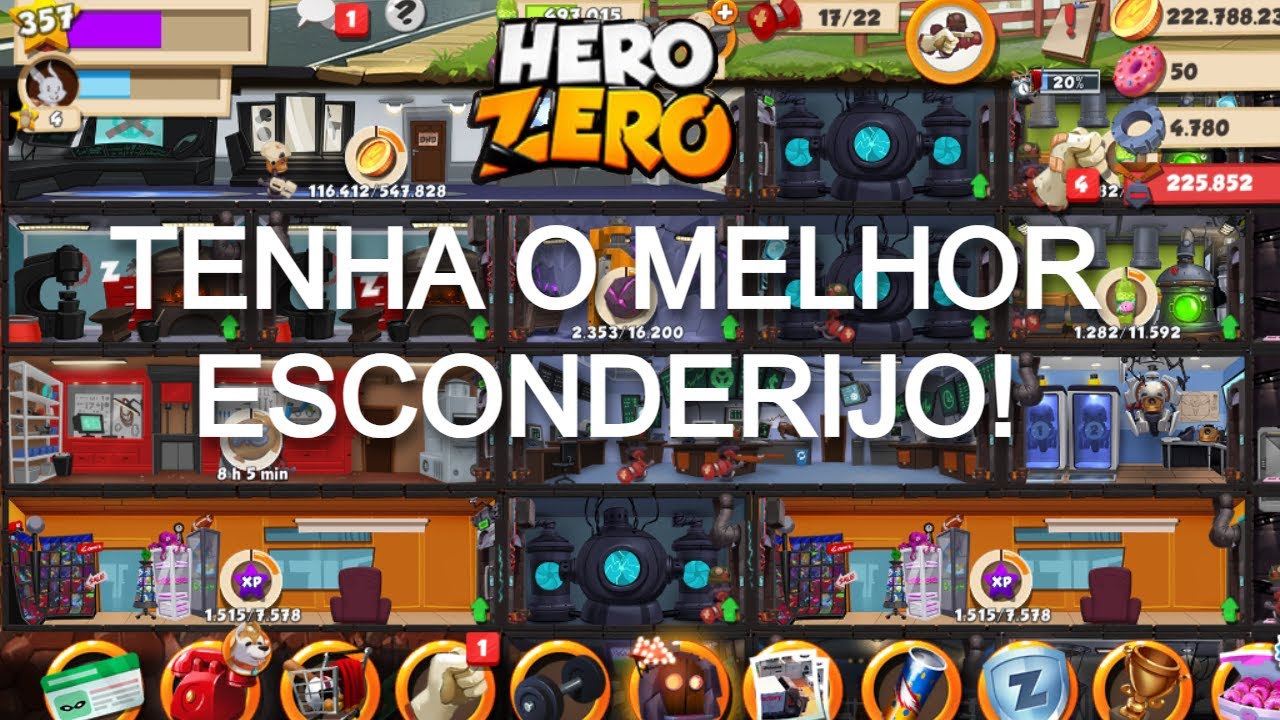 Entenda como funciona o Esconderijo do Herói no Hero Zero - YouTube