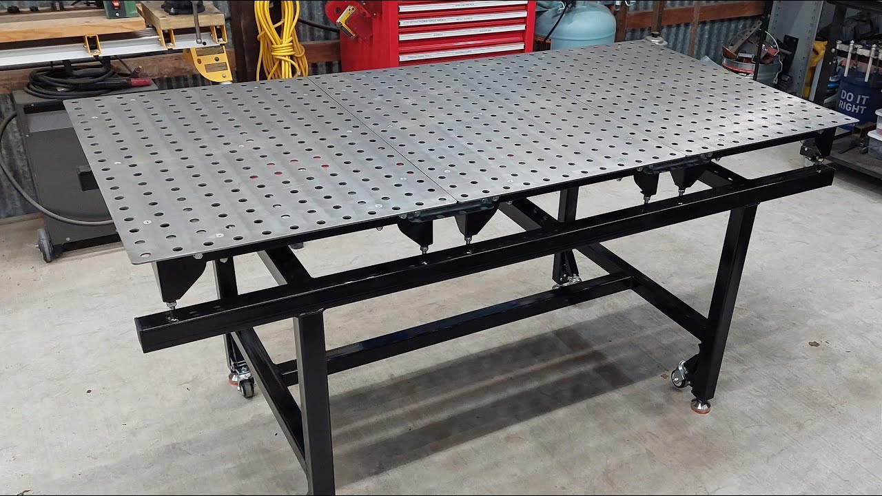 A Better Welding Table - Harbor Freight - Upgrades - Welding DIY - YouTube