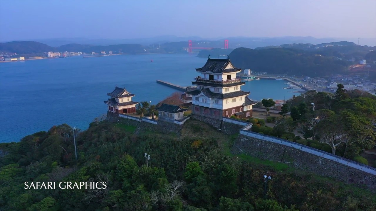 Nagasaki【一生に一度は見たい日本の絶景】長崎県平戸市の海城「平戸城」/drone 4k Youtube