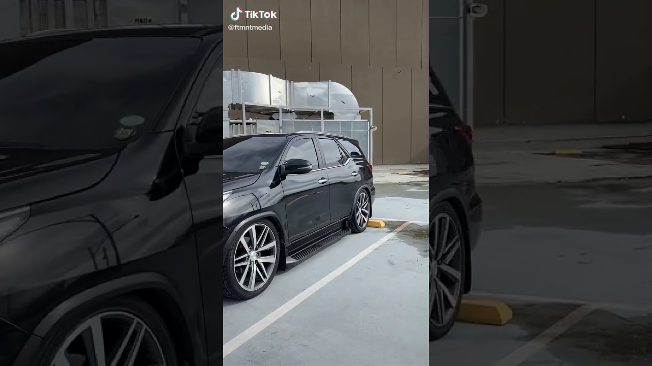Toyota Fortuner lowered - YouTube