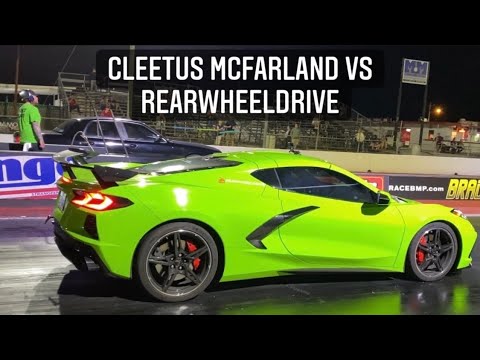 CLEETUS MCFARLAND VS C8 CORVETTE - YouTube