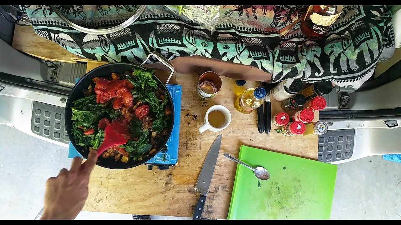 Car Cooking: Episode 14 - Sweet Potato Eggplant Curry - YouTube