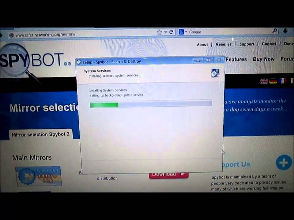 Spybot Reparacion computadoras eliminar virus o programas maliciosos - YouTube