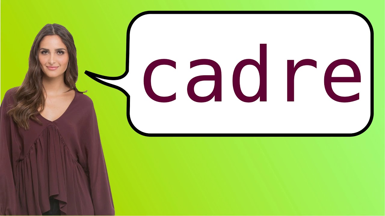 How to say 'frame' in French? - YouTube