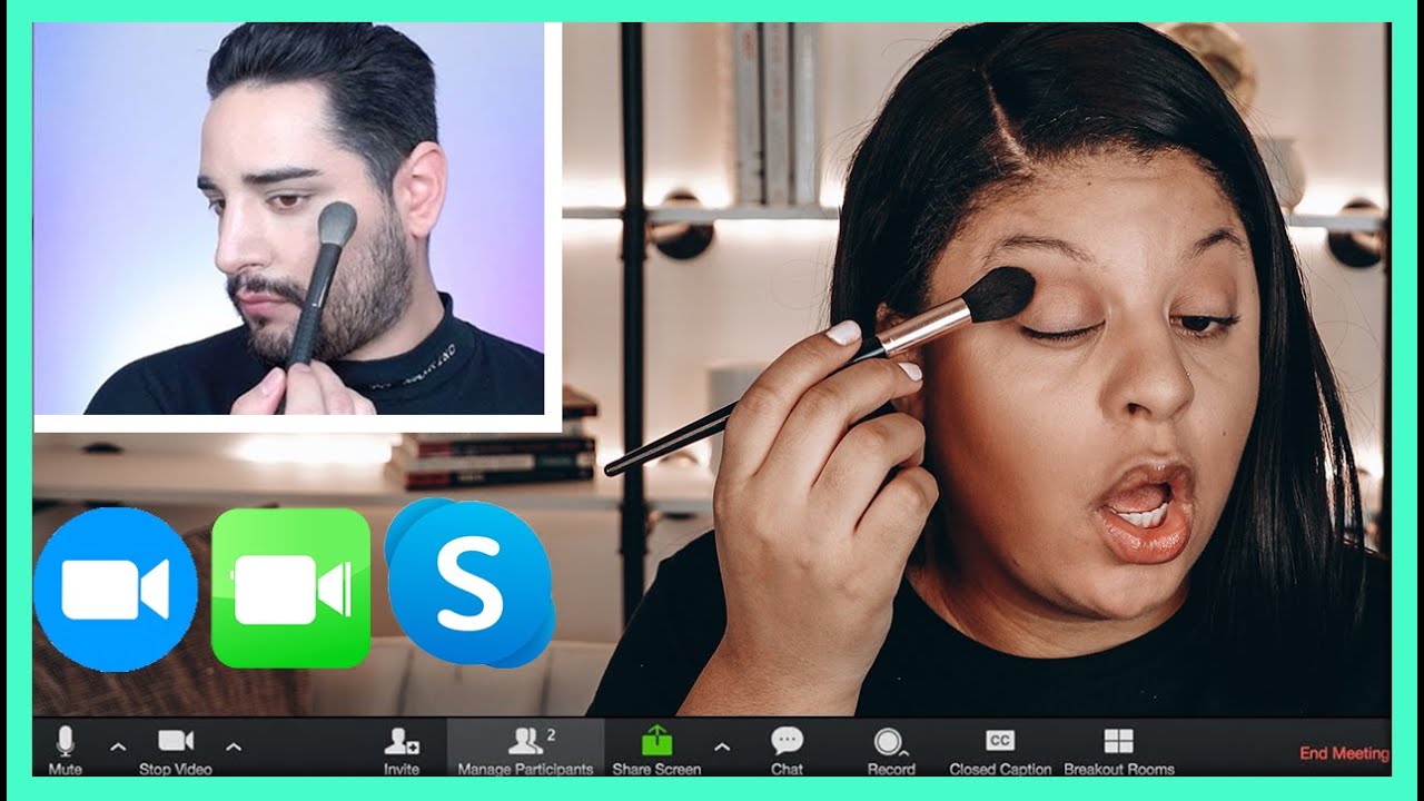 Tryin to Follow a Zoom Makeup Tutorial | Makeup Monday | Gavyn Taylor | Robert Welsh - YouTube