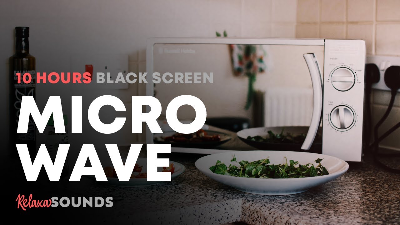 🔄 MICROWAVE | White Noise - Black Screen | Relaxation, Study, Sleep ...