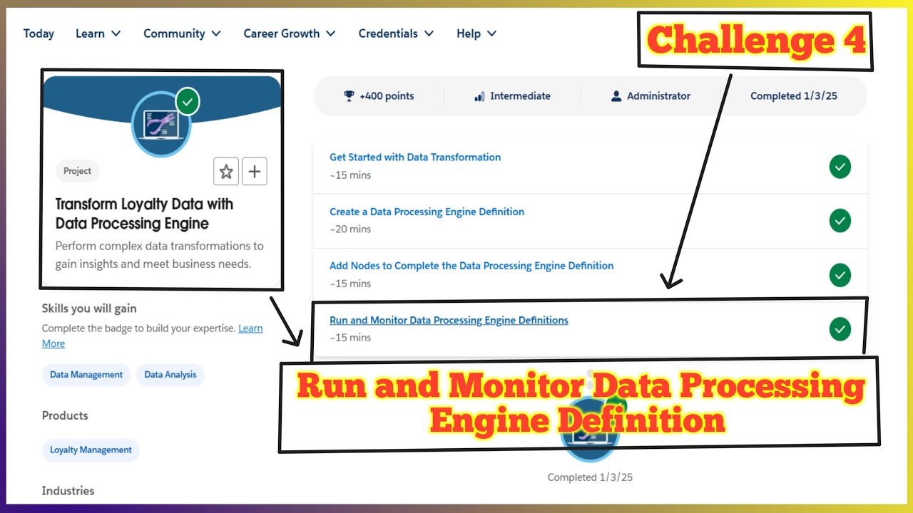 Run and Monitor Data Processing Engine Definitions | Transform Loyalty ...