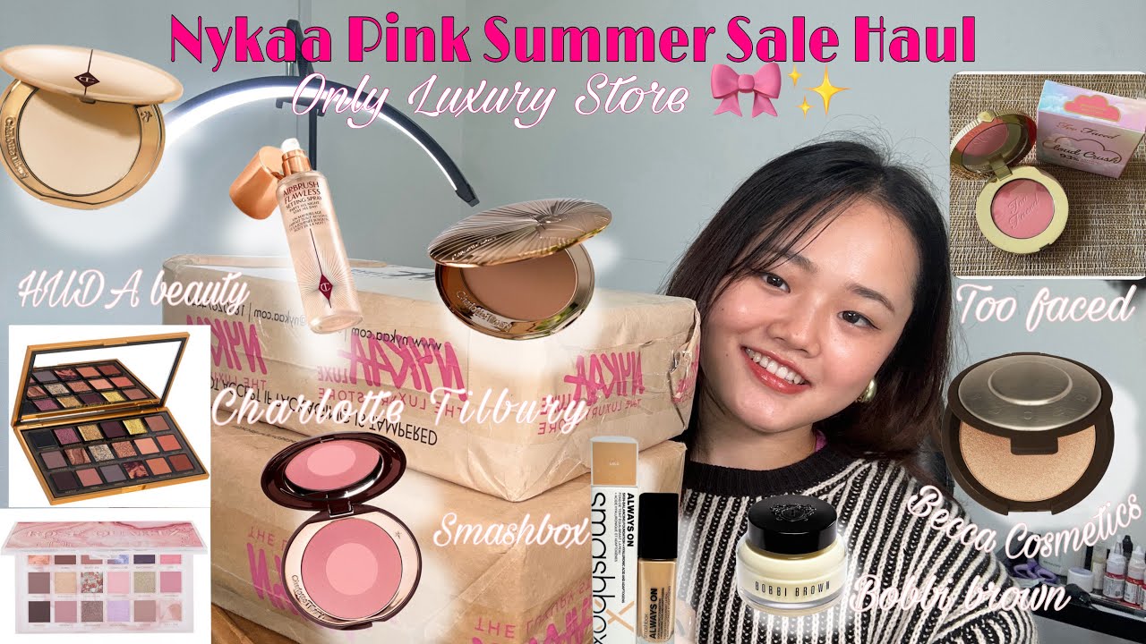 Huge Nykaa Luxury store Haul |NYKAA PINK SUMMER SALE !!!!! - YouTube