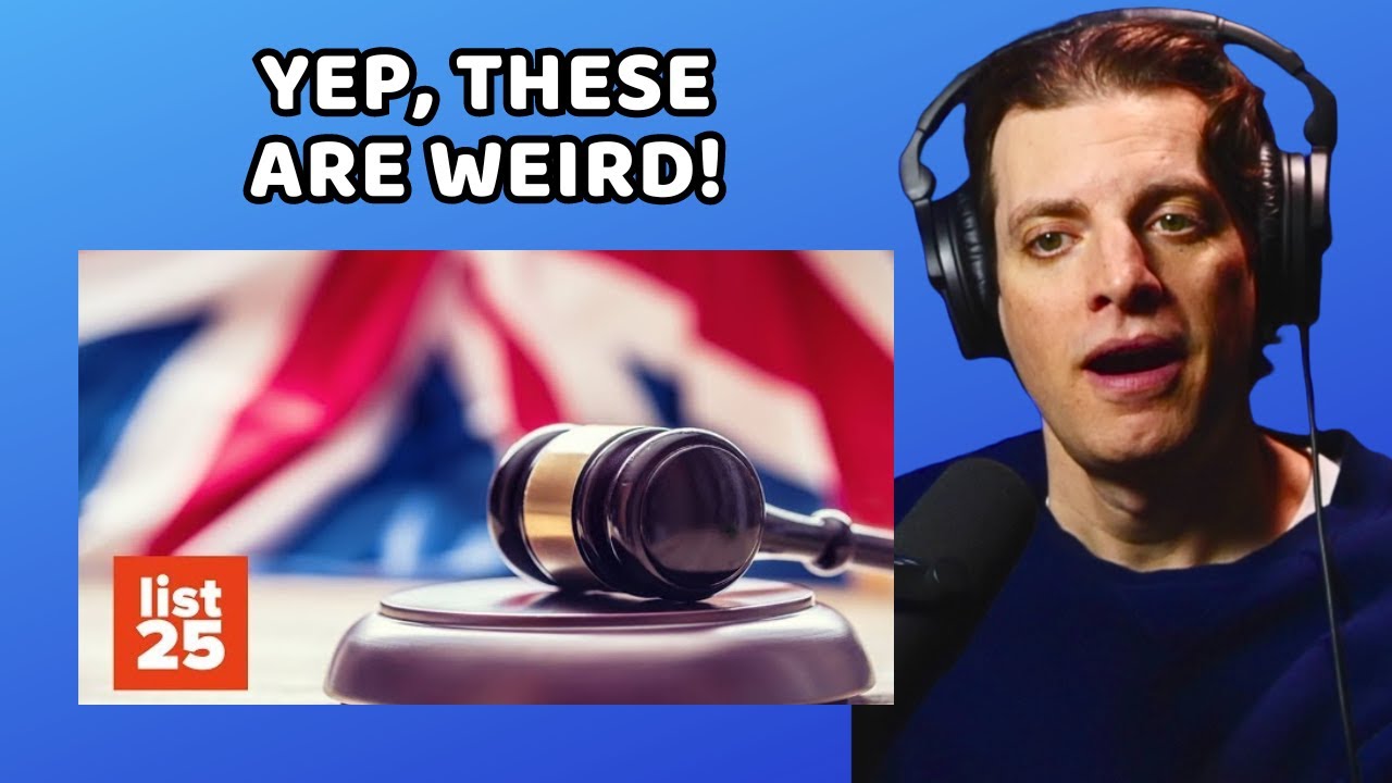 American Reacts to 25 Weird British Laws! - YouTube
