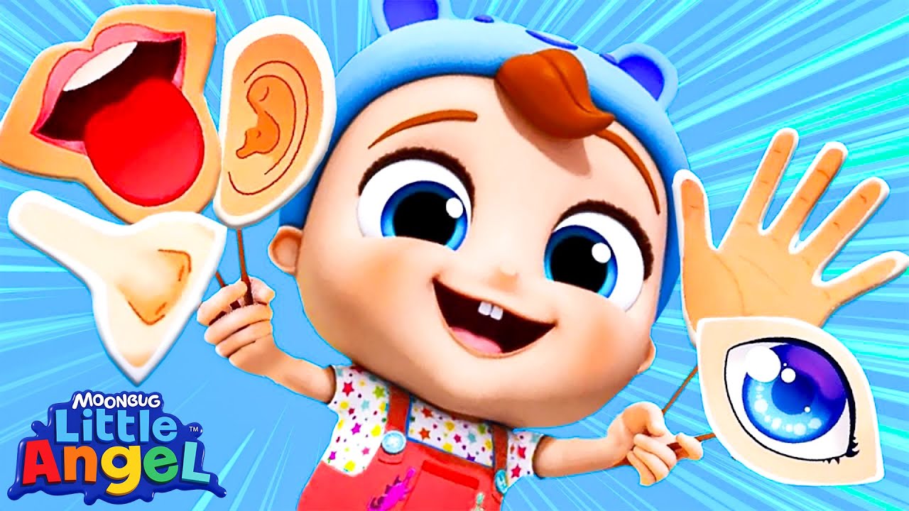 Learn and Explore the 5 Senses! 👀 Little Angel Kids Songs & Nursery ...