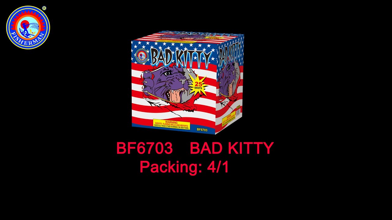 {500 gram cakes fireworks} 25 shots cakes fireworks BF6703 BAD KITTY ...