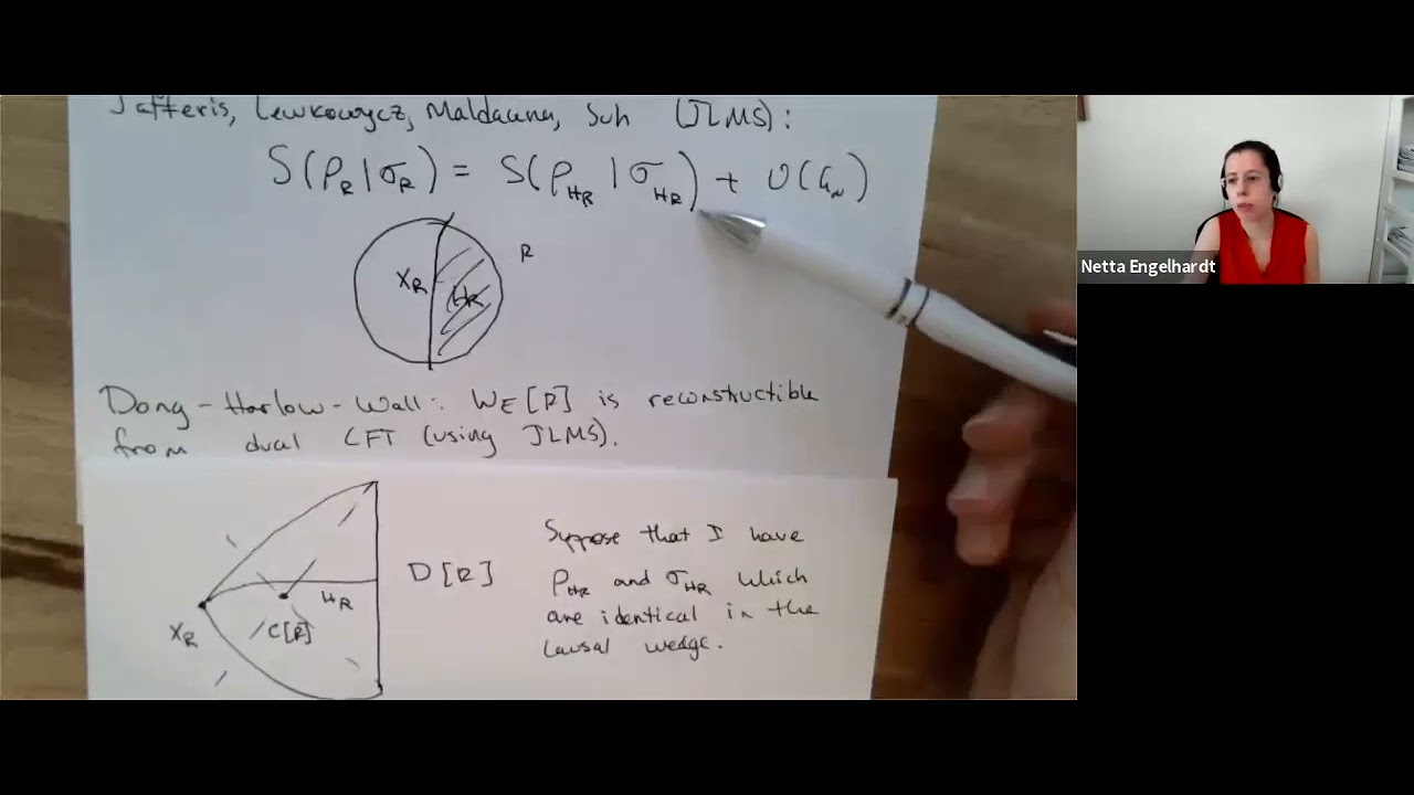 (TASI 2021) Netta Engelhardt - Quantum Information in AdS/CFT 4 - YouTube