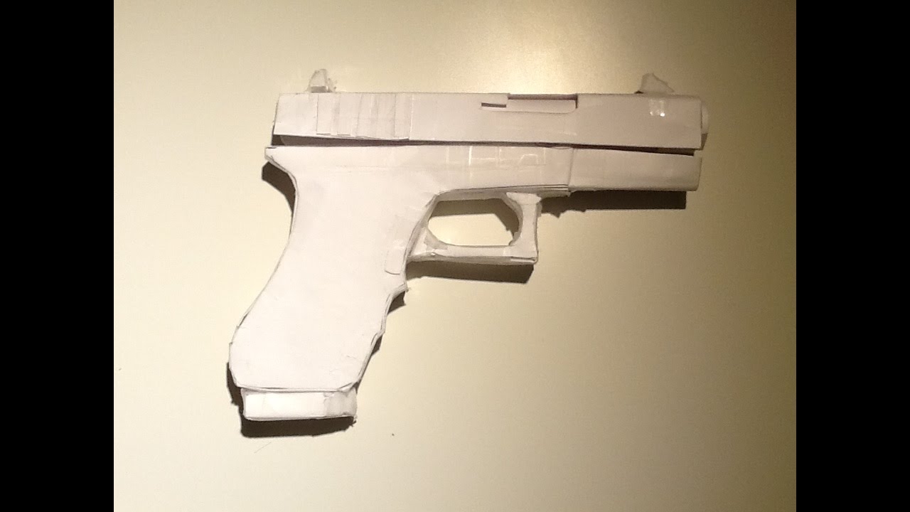 Paper Glock 18 | Paped Family - YouTube
