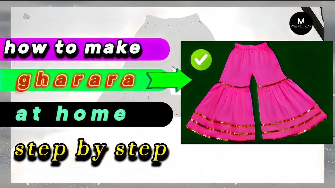 Mastering Gharara Cutting and Stitching: Step-by-Step Tutorial #fashion ...