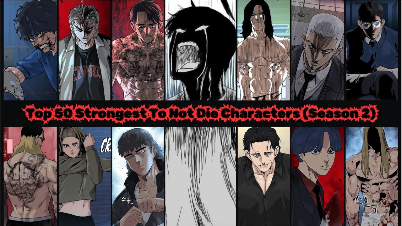 Top 50 Strongest To Not Die Characters (Post Season 2) - YouTube