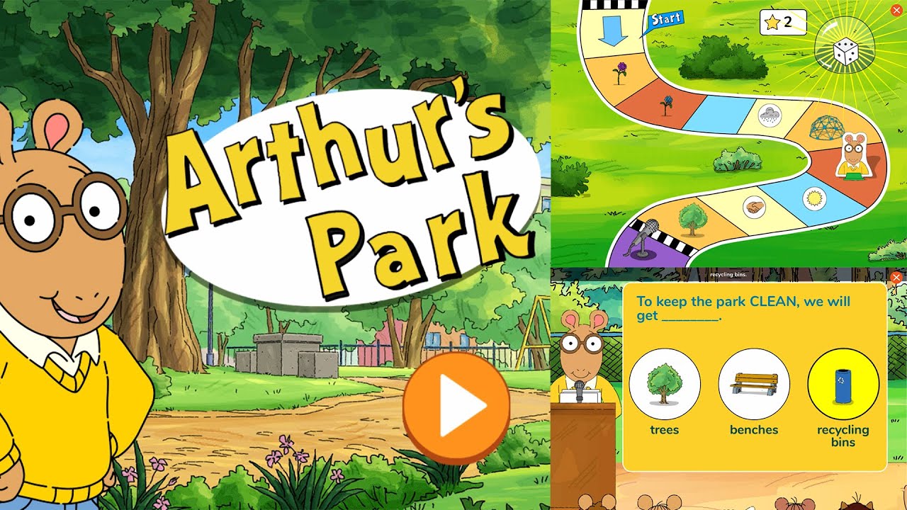 Arthur's Park [ARTHUR Games] iOS Android Gameplay PBS Kids - YouTube