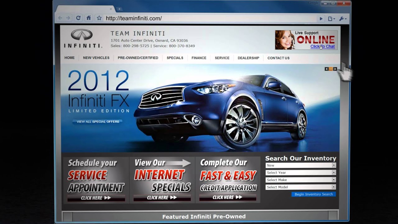Team Infiniti - Winter Sales Event - YouTube