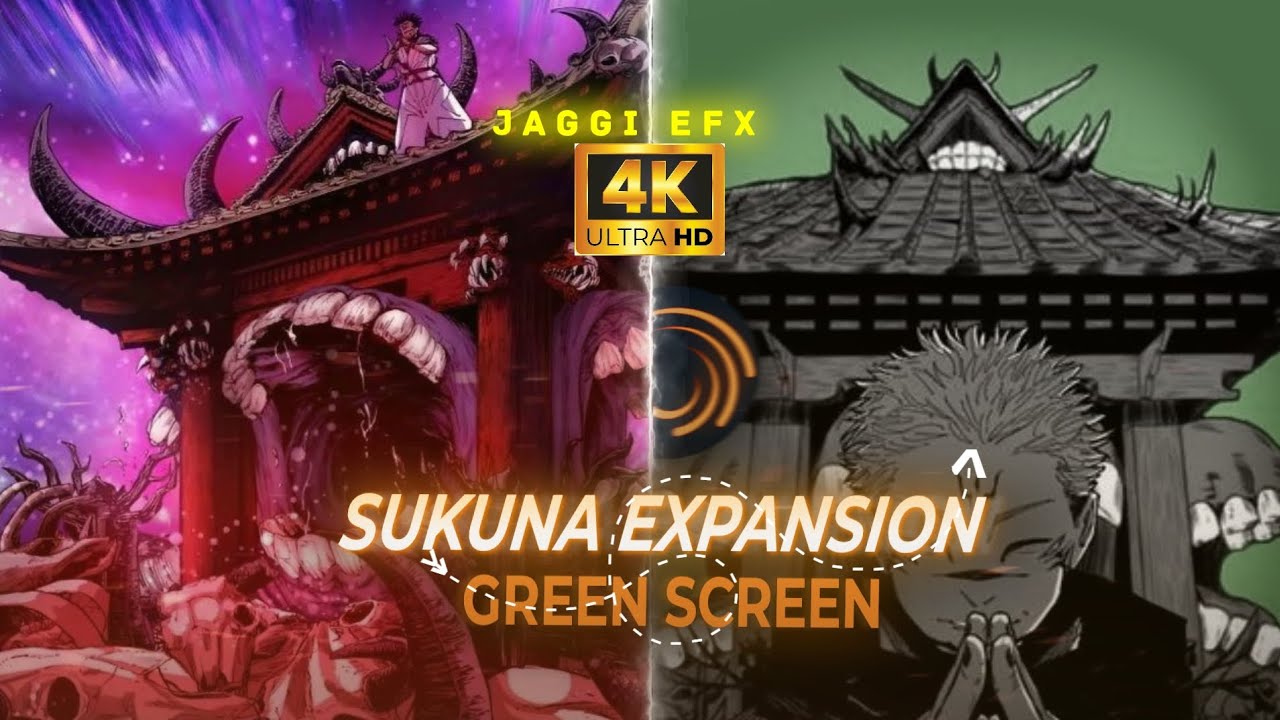 SUKUNA’S DOMAIN EXPANSION — Ultimate Green Screen Animation Edit 📈🗿🗣️ ...