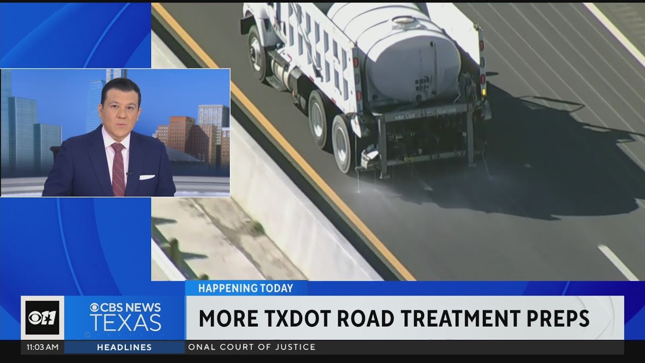 TxDOT continues to prep roads ahead of winter weather - YouTube