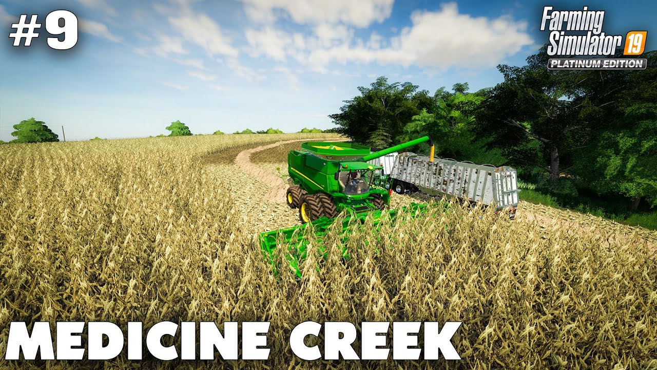 Medicine Creek #9 Harvetsing Corn & Creating A Field, Farming Simulator ...