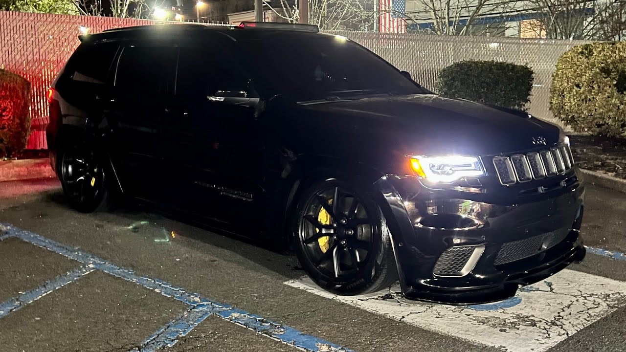 Some one scratched my built trackhawk now I gotta paint it smh haters ...