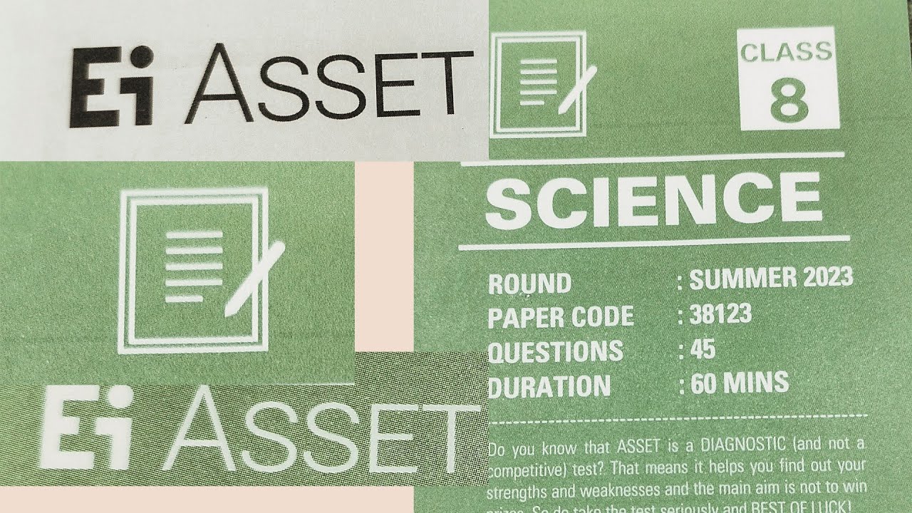 Ei ASSET|| Class 8 SCIENCE OLYMPIAD 2023-24 Question Paper|| ROUND ...