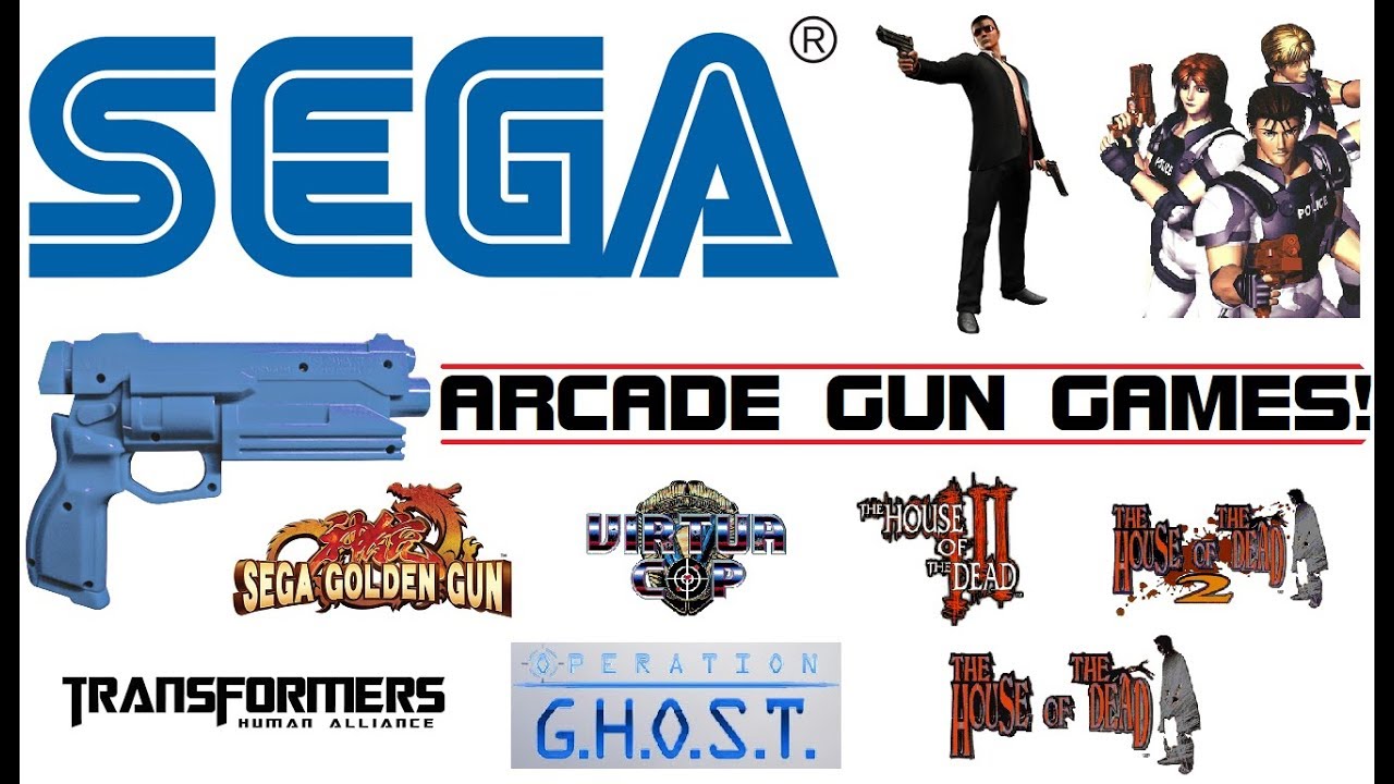 SEGA Arcade Gun Game BOSS FIGHTS! (Golden Gun, Let's Go Jungle, HOTD ...