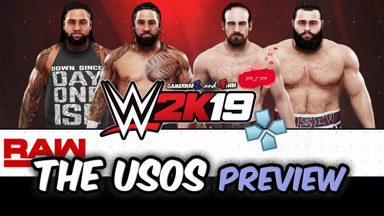WWE 2K19 PSP, Android/PPSSPP - Jey USO & Jimmy USO - The USOs Preview ...