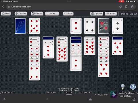 Klondike (turn 1) Challenge 1 – worldofsolitare.com