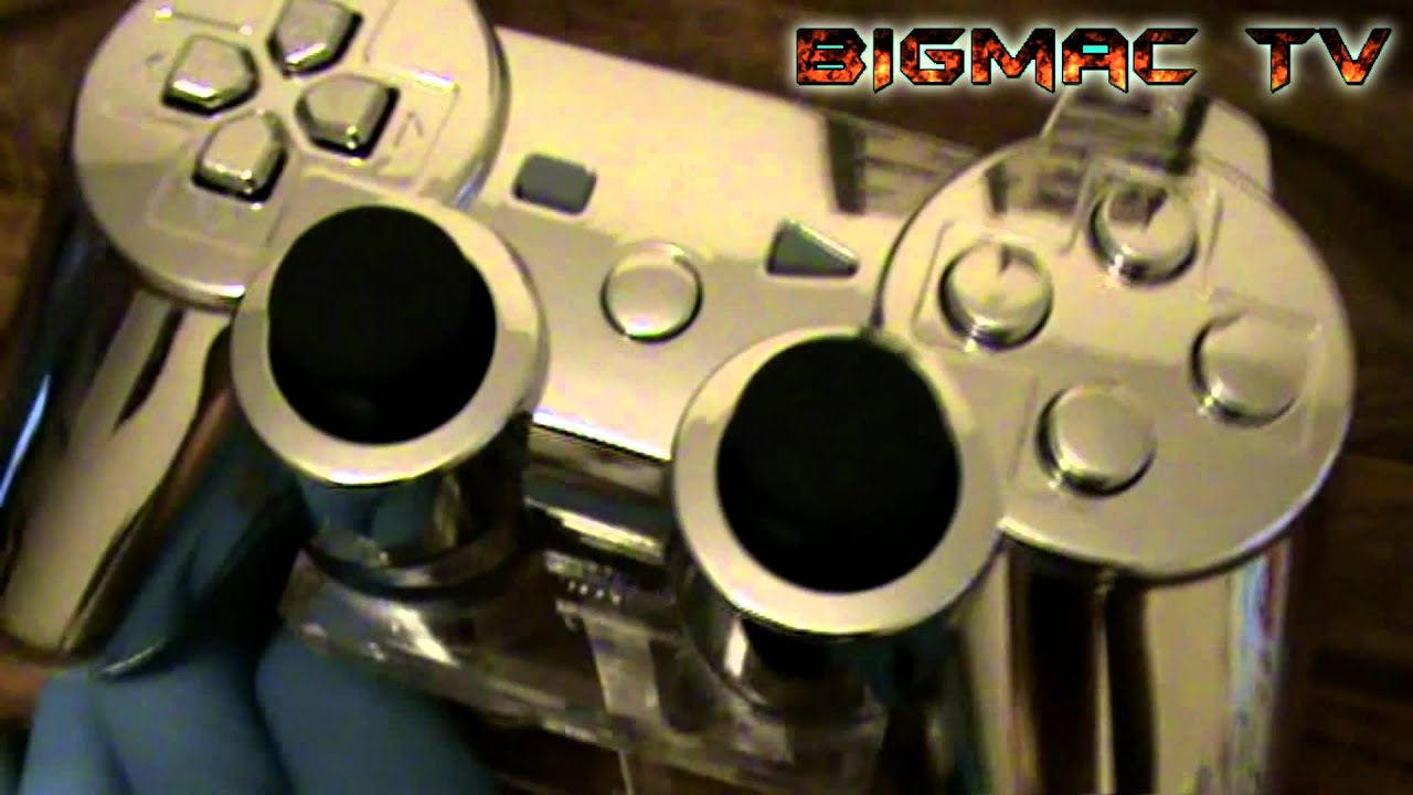 Silver Chrome Ps3 controller. BIGmac TV - YouTube