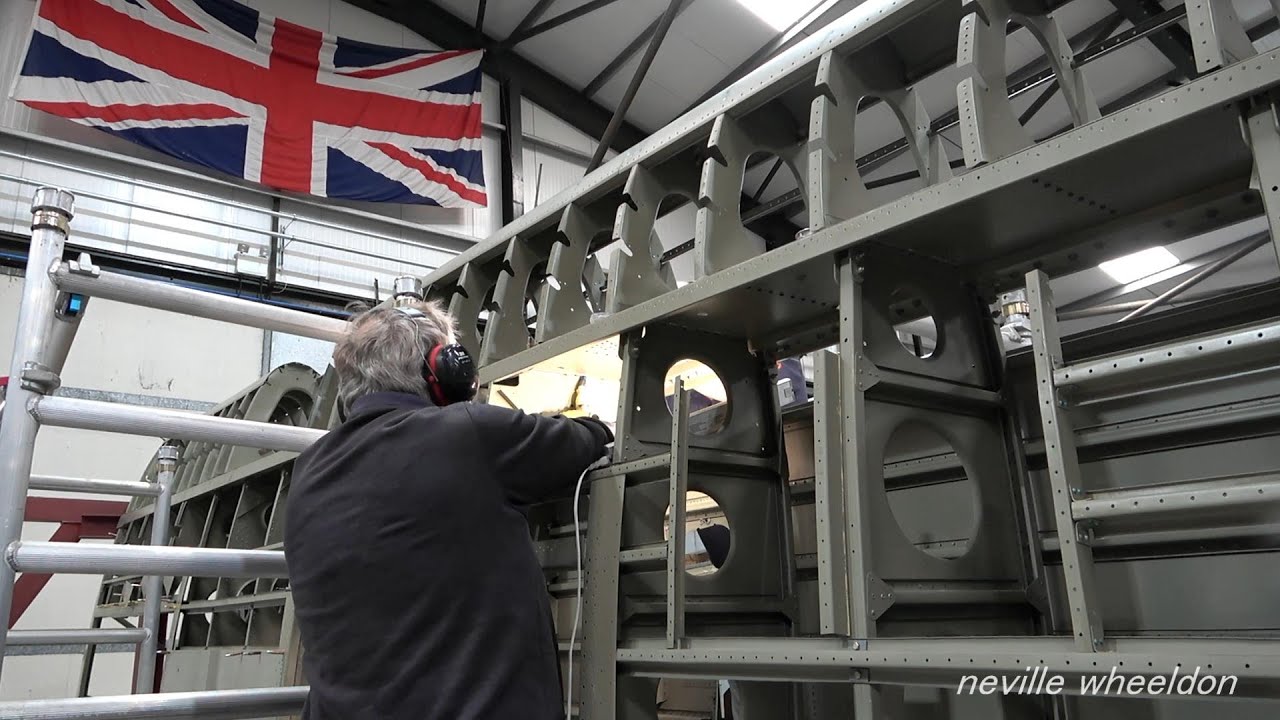 Video 214 Restoration of Lancaster NX611 Year 6. More progress on the ...