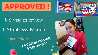 US VISA | US Embassy Manila interview experienced| Appr... | Doovi