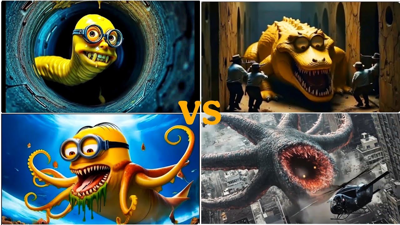 Minion exe🆚️minion exe Eater 🆚️Lightning Mcqueen exe octopus🆚️hungry ...