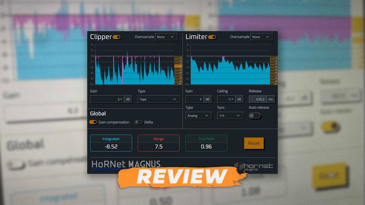 Magnus MK3 - HoRNet Plugins | Clipper & Limiter Transparente (Review ...