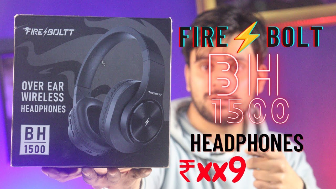 Unboxing FIRE⚡BOLT Headphones | BH1500 | Full review & analysis - YouTube