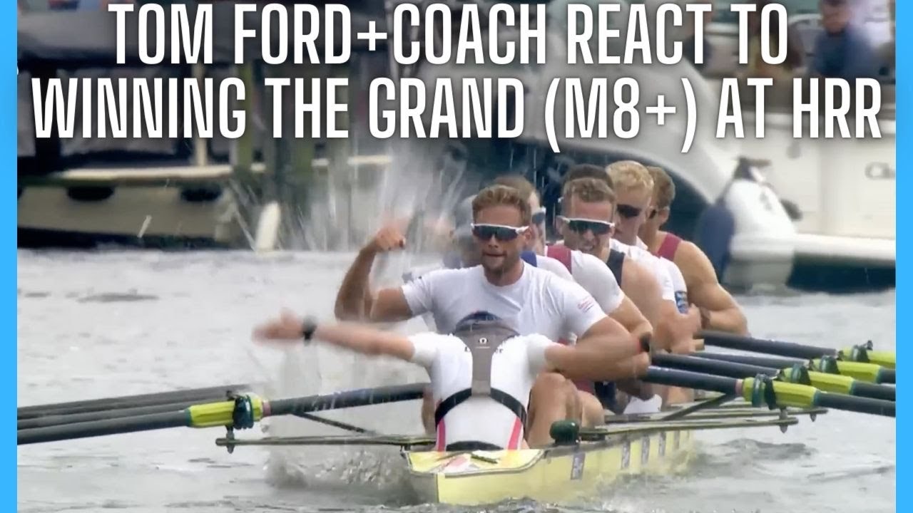 Tom ford + Rowing coach react to winning the Grand at Henley royal ...
